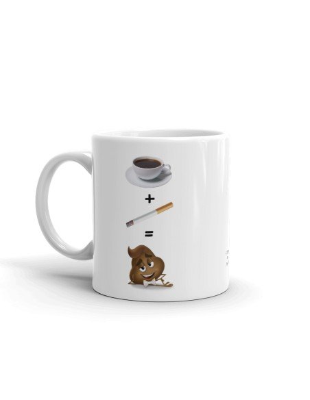 Tasse-Mug Humour Original -Café Clope Toilettes - Idée Cadeau Drole ...